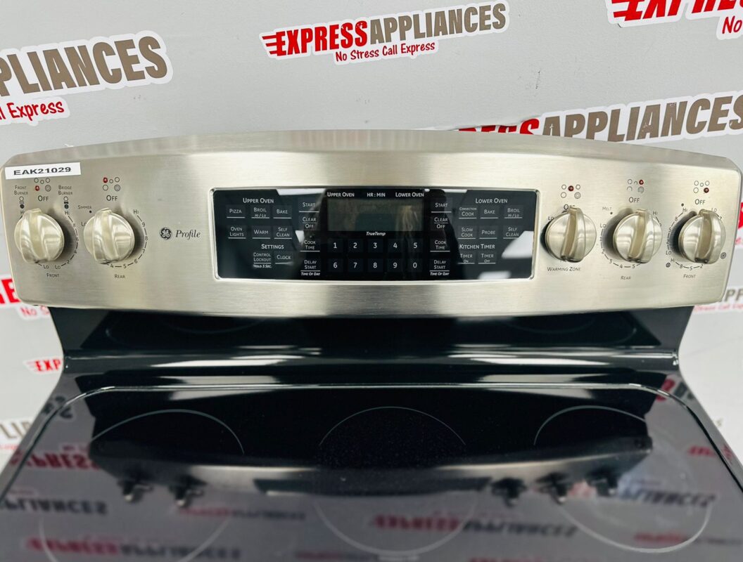 Used GE Double Oven Glass Top Stove PCB975SP1SS For Sale | ️ Express ...