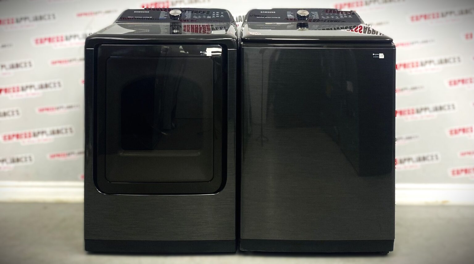 Open Box Samsung Washer and Dryer Set for Sale | ️ Express Appliances