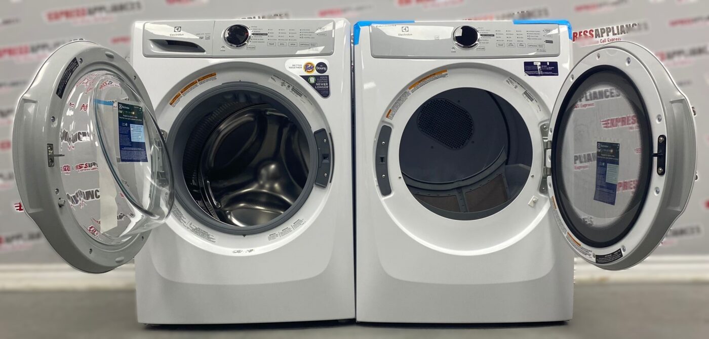Open Box Electrolux Washer and Dryer 27” Set ELFW7337AW0 ELFE733CAW0 ...