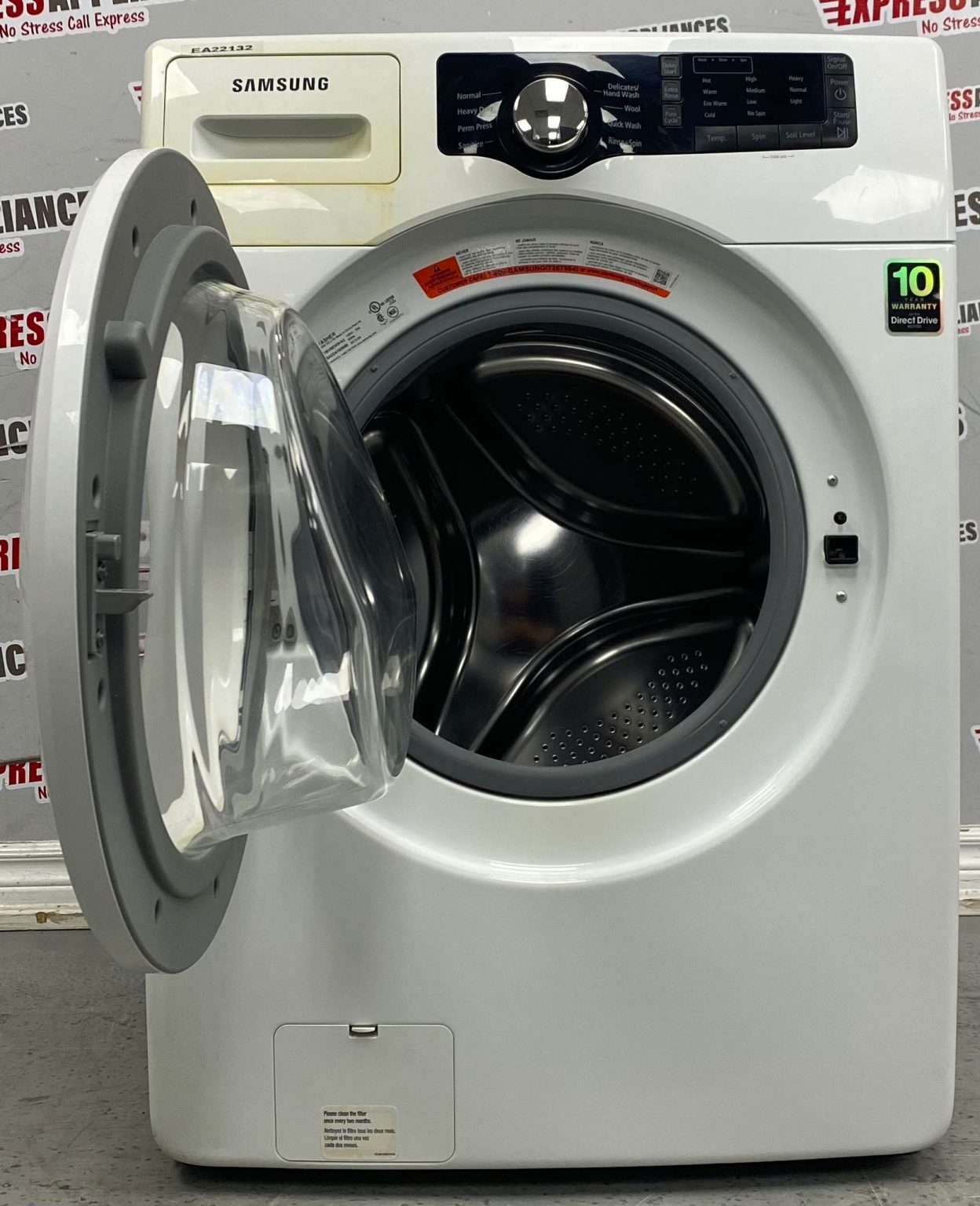 Samsung 27” Front Load Washing Machine WF361BVBEWR/A2 For Sale | ️ ...