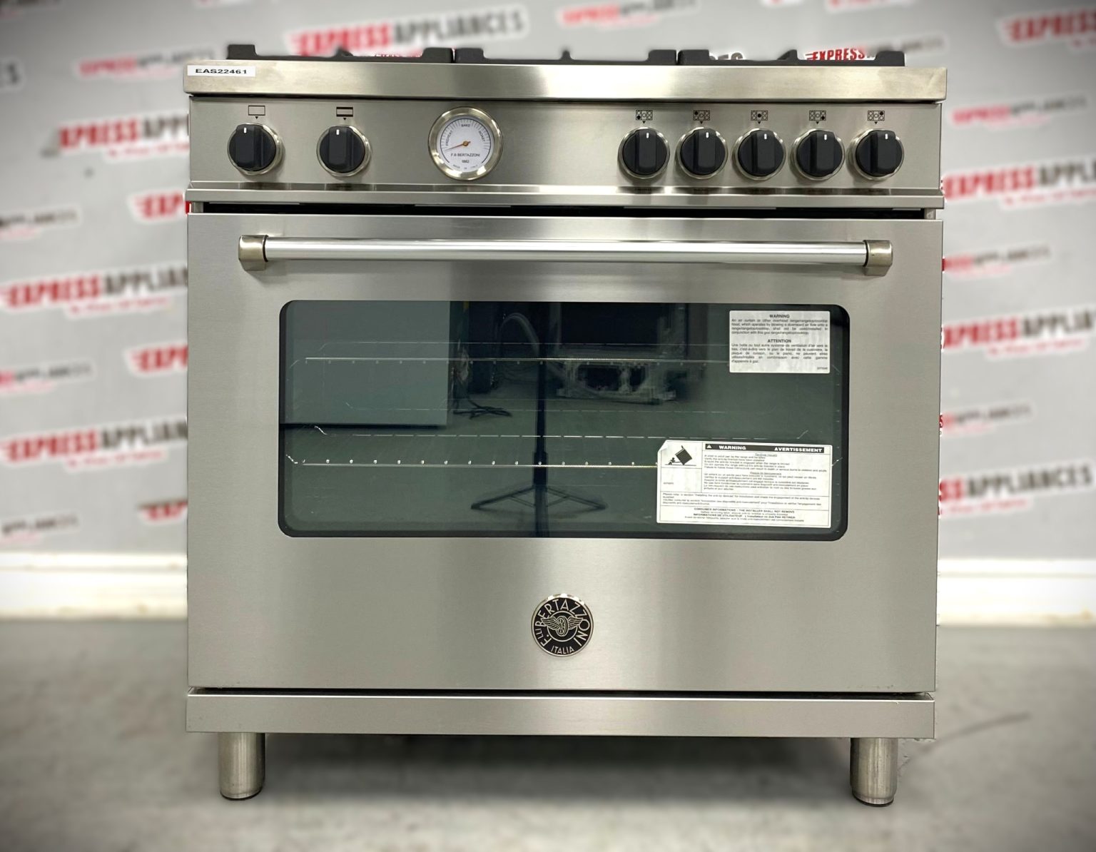 Used Bertazzoni 36" Freestanding Gas Stove MAST365GASXV For Sale | ️ Express Appliances