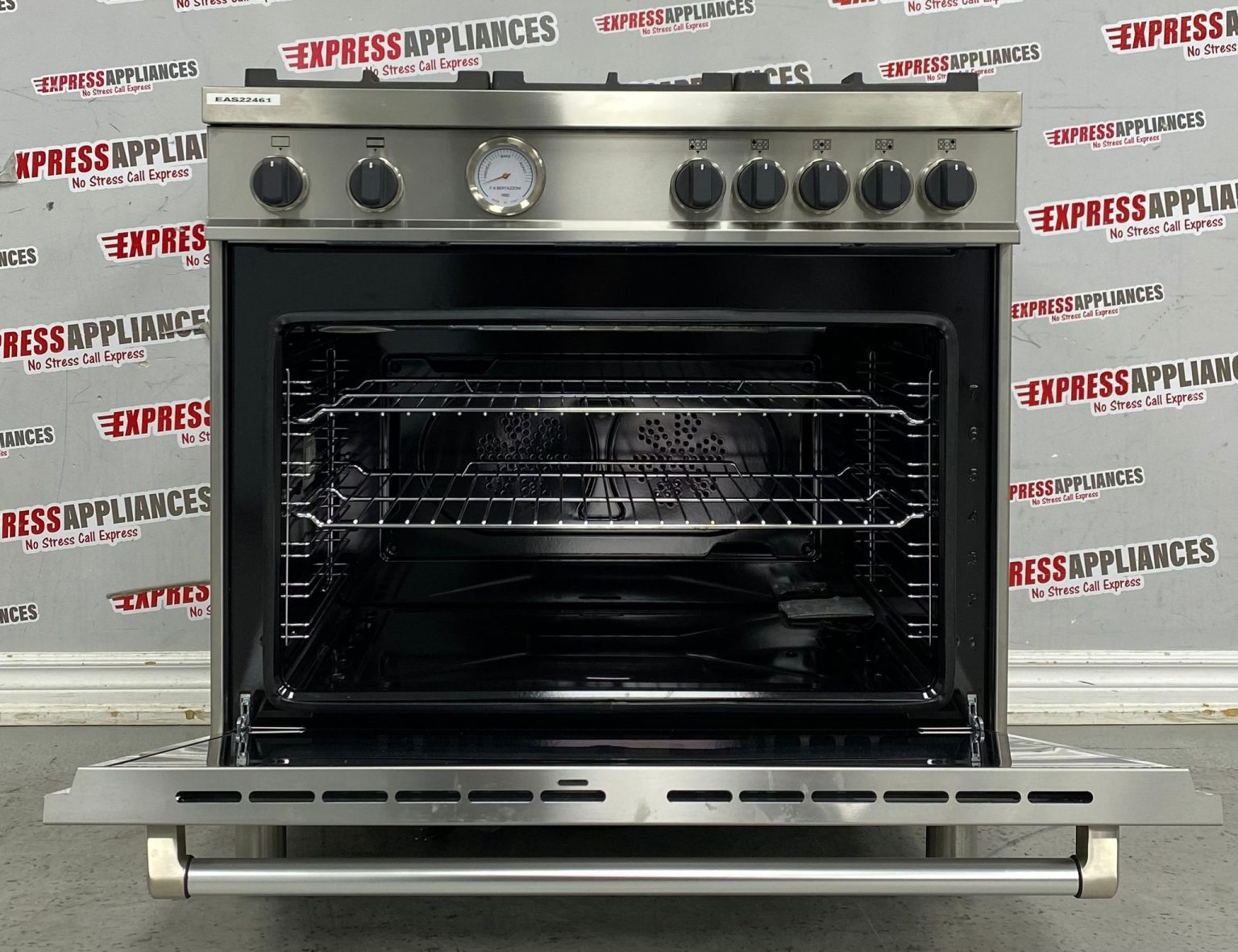 Used Bertazzoni 36" Freestanding Gas Stove MAST365GASXV For Sale | ️ Express Appliances