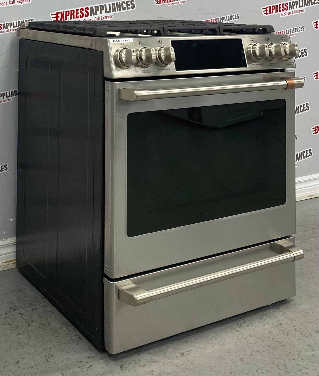 Open Box GE Café 30” Slide-In Gas Range CCGS700P2M3S1 For Sale | ️ ...