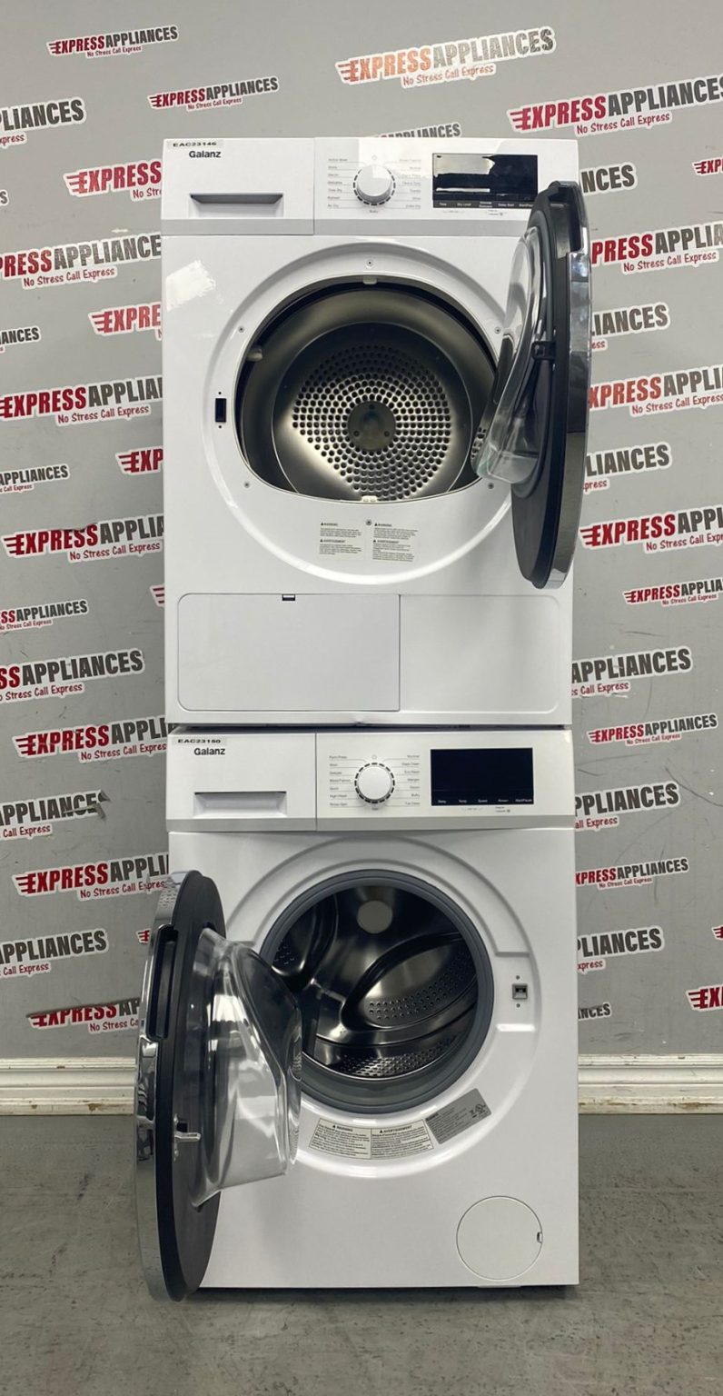 Used Galanz 24" Front Load Washer and Ventless Dryer Stackable Set ...