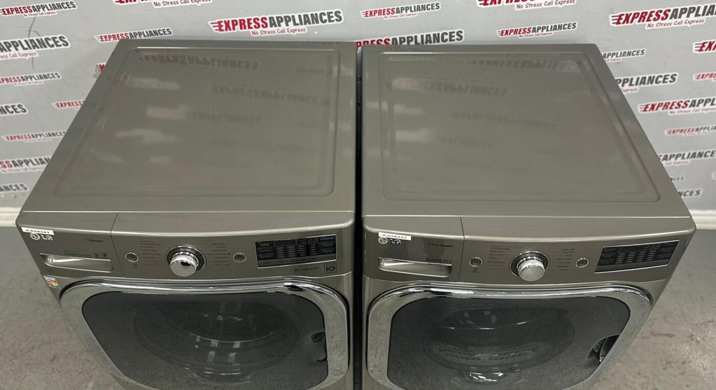 Used LG 29” Washer and Dryer Set WM8000HVA DLEX8000V For Sale | ️ ...