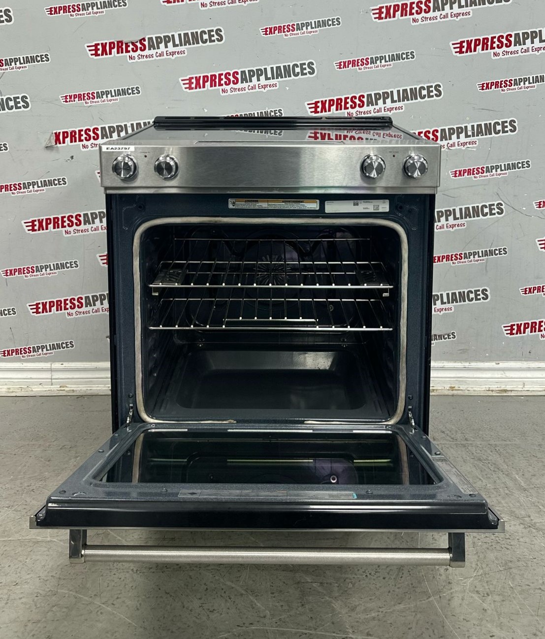 Used KitchenAid 30” Slide-In Glass Top Stove YKSED700ESS3 For Sale| ️ ...