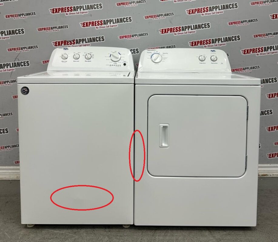 Used Inglis Top Load 27” Washer and 29” Electric Dryer Side-by-Side Set ...