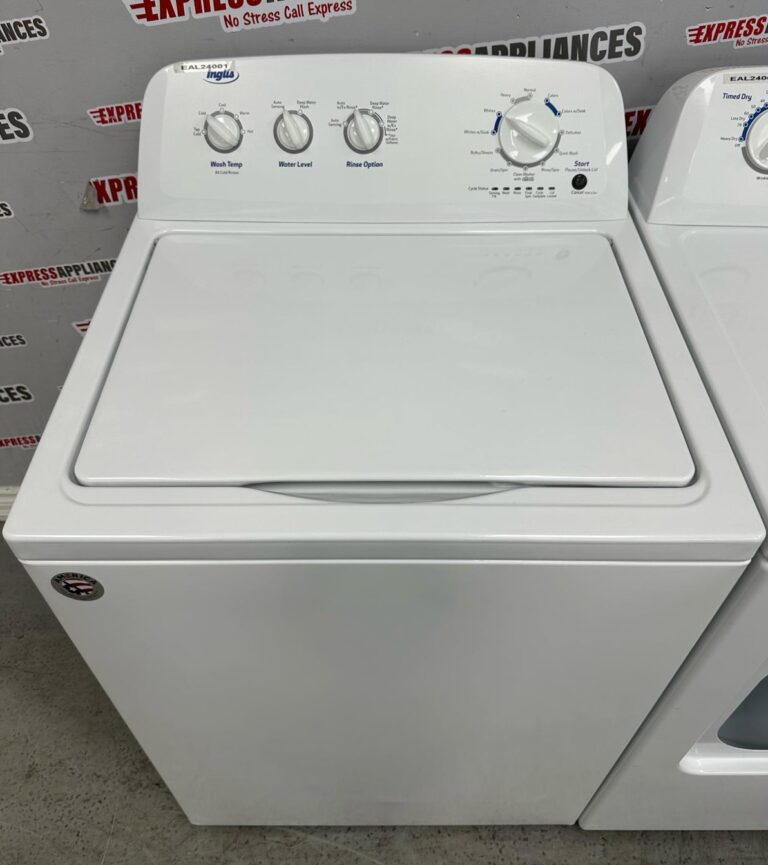 Used Inglis Top Load 27” Washer and 29” Electric Dryer Side-by-Side Set ...