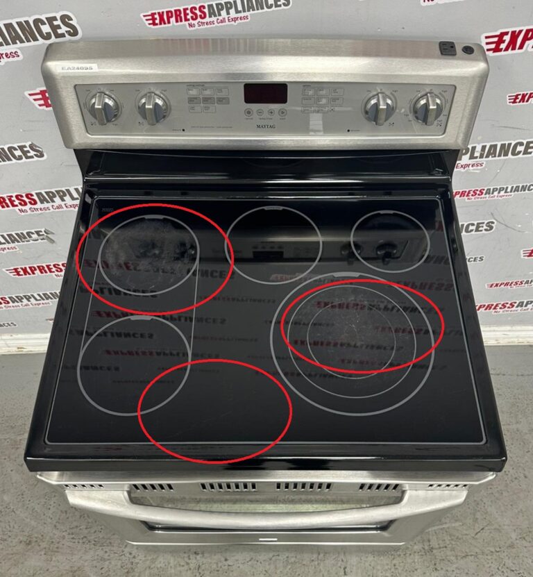 Used Maytag 30” Freestanding Glass Top Stove YMER8875WS1 For Sale | ️ ...
