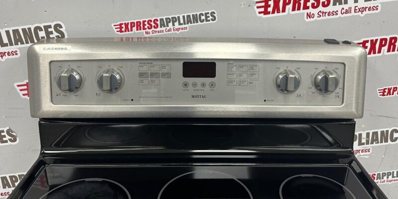 Used Maytag 30” Freestanding Glass Top Stove YMER8875WS1 For Sale | ️ ...