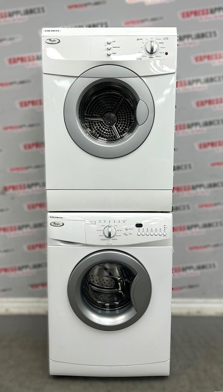Used Whirlpool 24” Washer and Dryer Stackable Set WFC7500VW2 ...