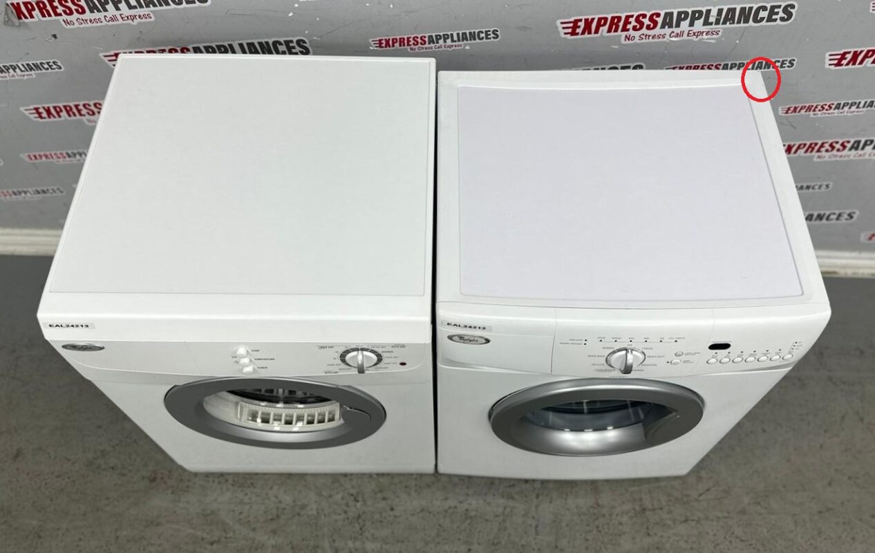 Used Whirlpool 24” Washer and Dryer Stackable Set WFC7500VW2 ...