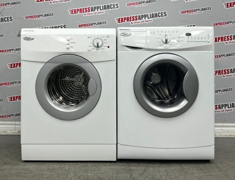 Used Whirlpool 24” Washer and Dryer Stackable Set WFC7500VW2 ...