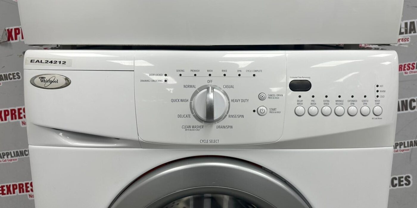 Used Whirlpool 24” Washer and Dryer Stackable Set WFC7500VW2 ...