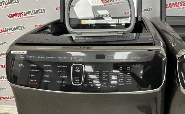 Used Samsung 27”Front Load Flex Wash Washing Machine and Electric Flex ...