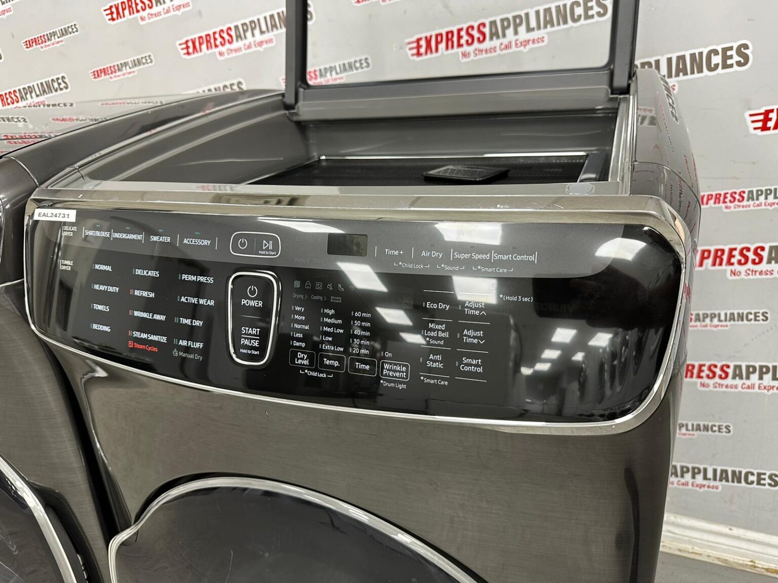 Used Samsung 27”Front Load Flex Wash Washing Machine and Electric Flex ...