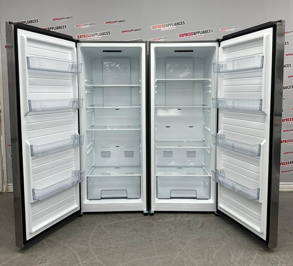 Floor Model Galanz 57” Up Right Convertible Fridge/Freezer Set ...