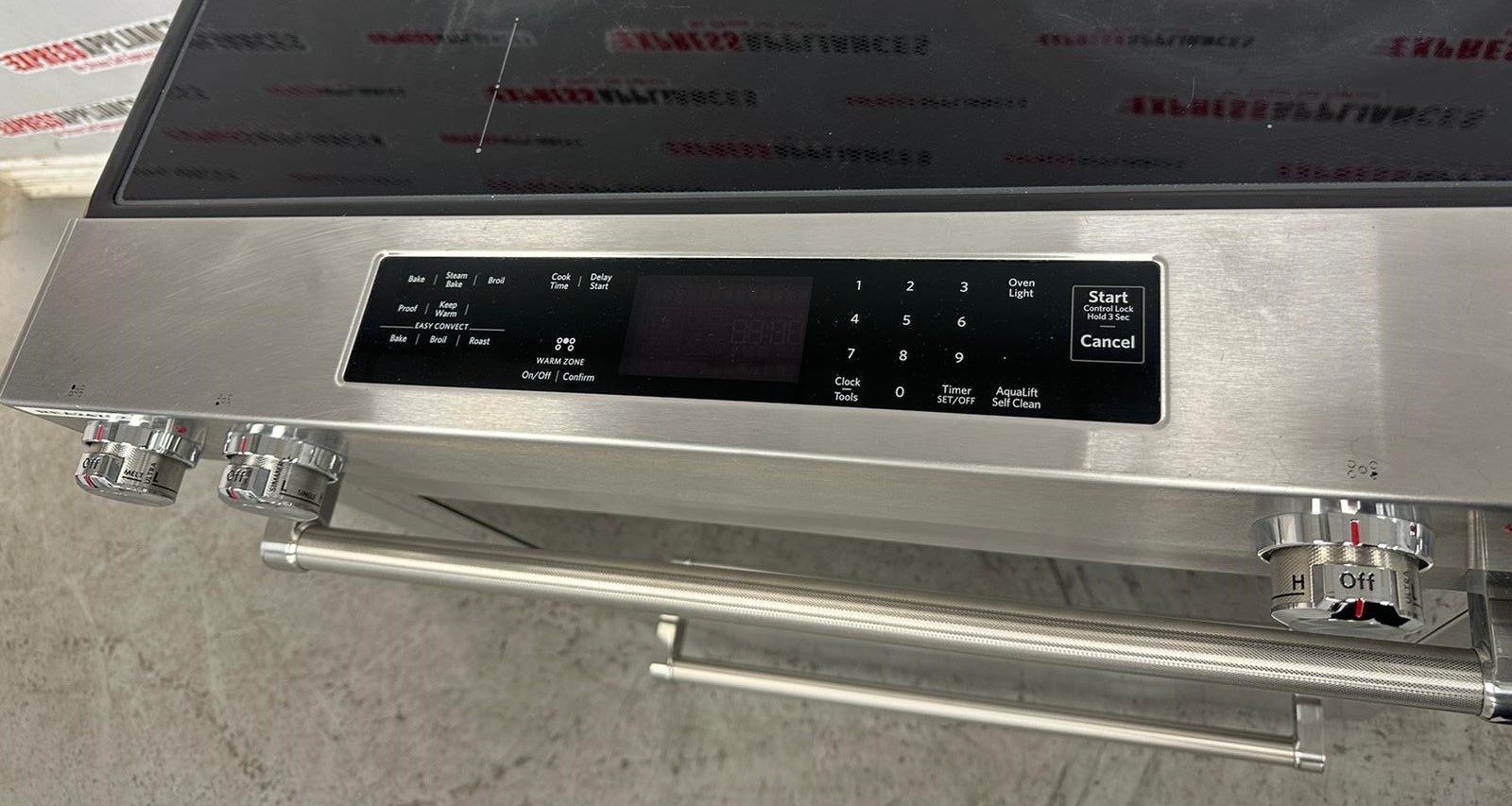 Used KitchenAid 30” Slide-In Glass Top Stove YKSEG700ESS3 For Sale | ️ ...