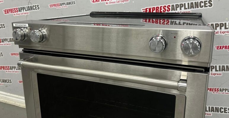 Used KitchenAid 30” Slide-In Glass Top Stove YKSEG700ESS3 For Sale | ️ ...