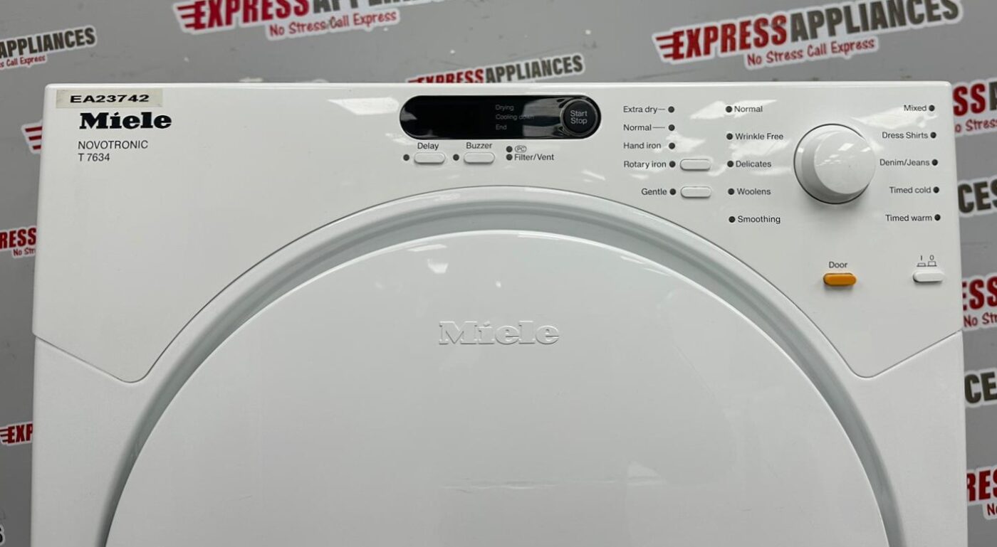 Used Miele 24” Front Load Washer and Electric Dryer Stackable Set W1623 ...