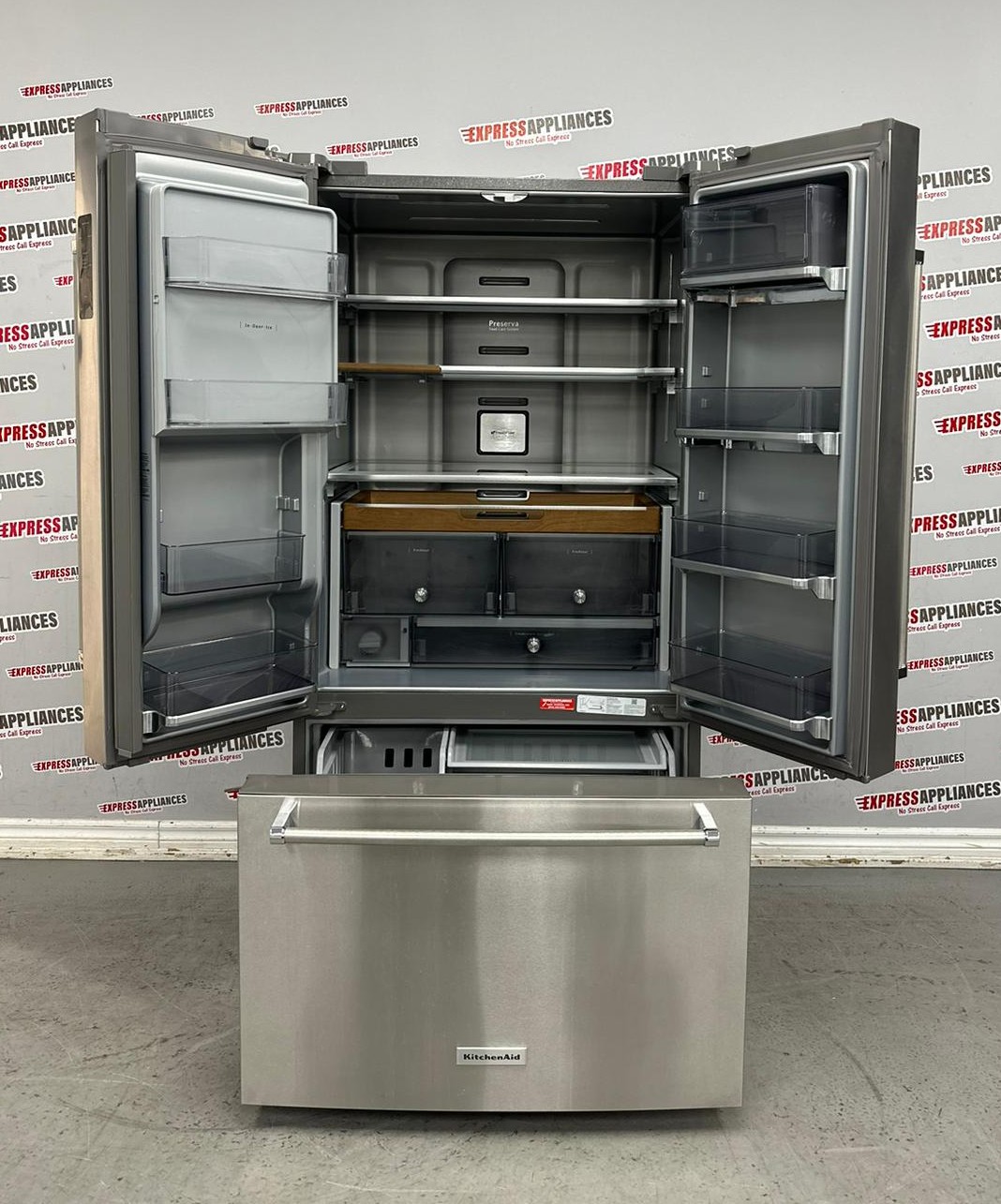 Used KitchenAid 36” French Door Refrigerator KRFC704FSS00 For Sale | ️ ...
