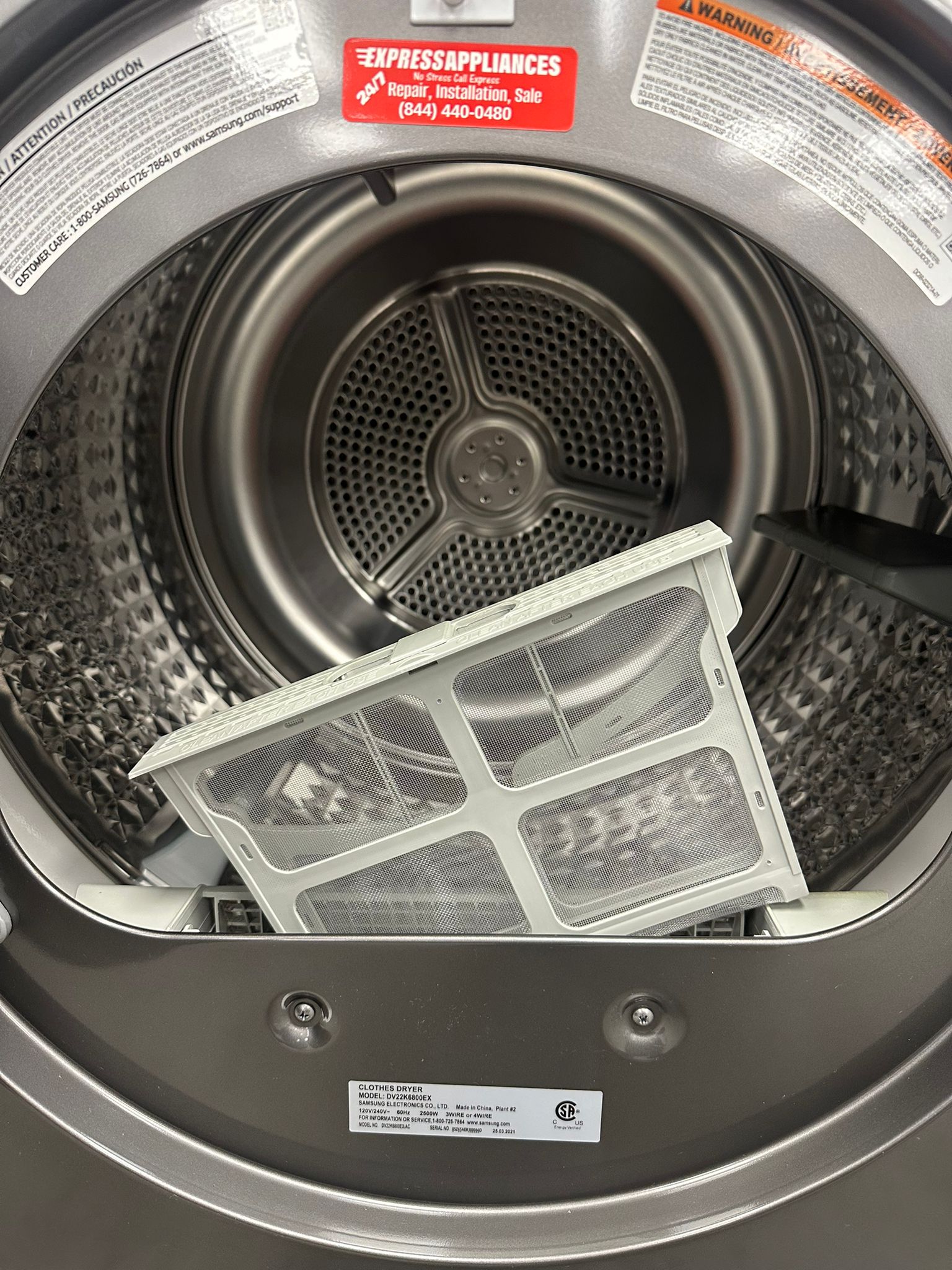 Used Samsung 24" Electric Stackable Dryer DV22K6800EX For Sale | ️ ...
