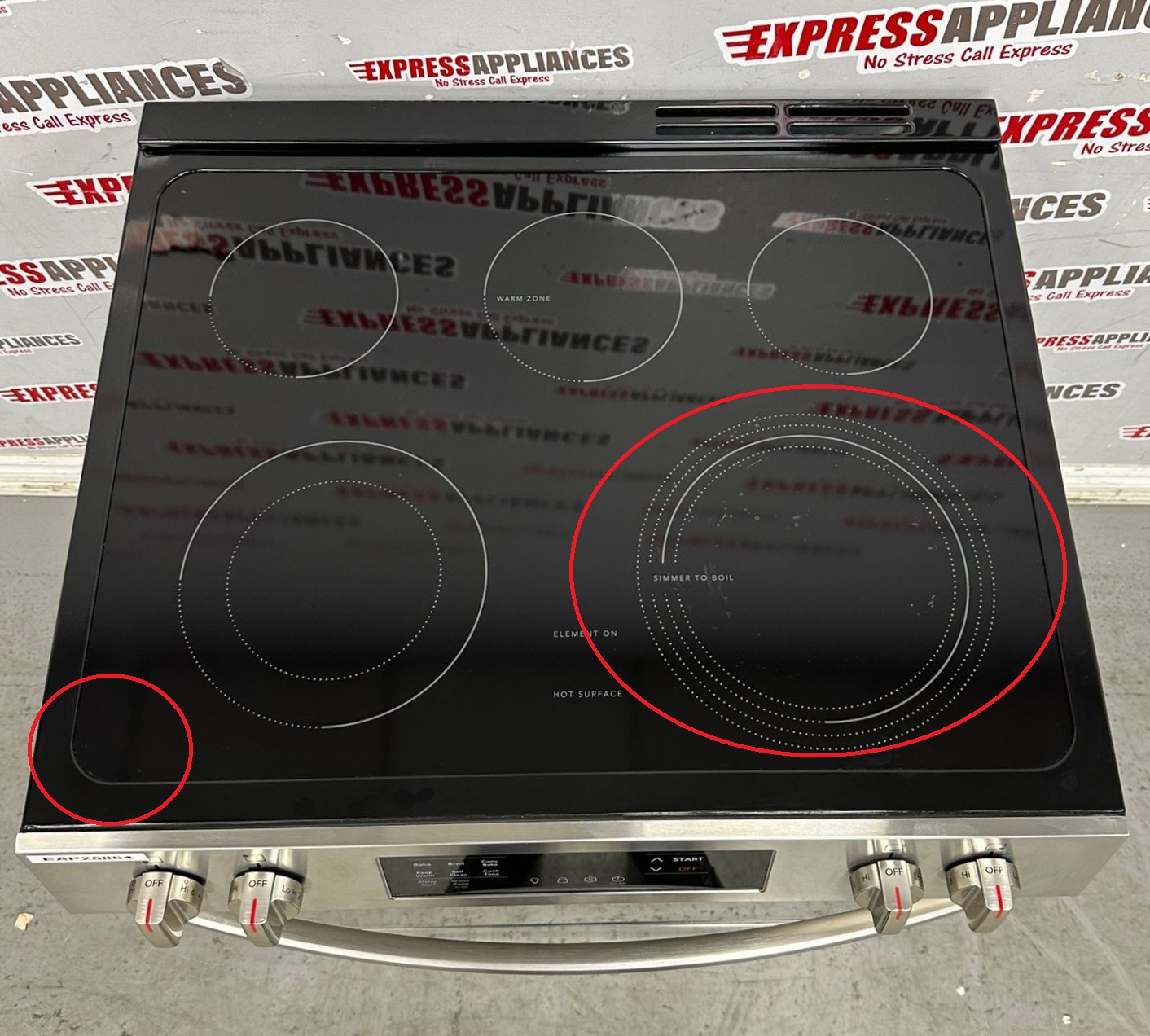 Open Box Frigidaire 30” Slide-In Glass Top Stove FCFE308CASE For Sale ...